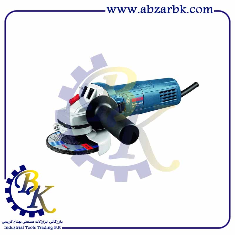 مینی فرز 750 وات کد GWS 750-115 برند بوش BOSCH اصلی - ابزارآلات صنعتی B.K