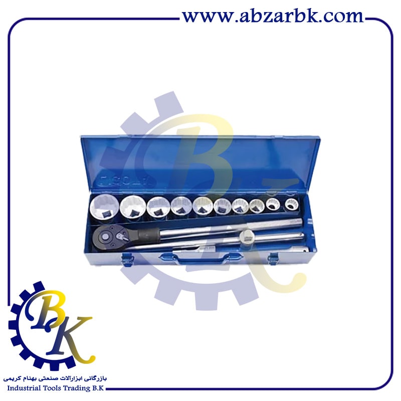 جعبه بکس 15 پارچه درایو 3/4 LICOTA - ابزارآلات صنعتی B.K