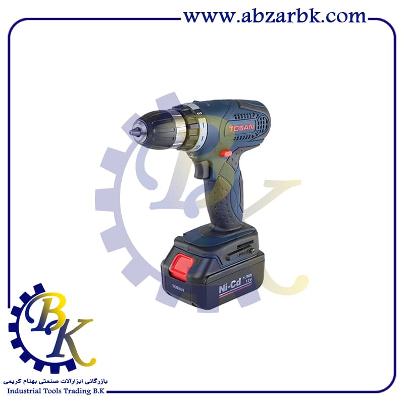 دریل پیچ گوشتی شارژی 12 ولت کد 9919DC برند توسن TOSAN - ابزارآلات صنعتی B.K
