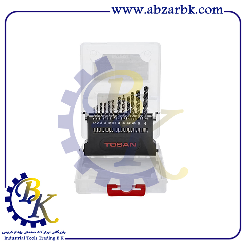 ست 12 پارچه مته آهن HSS توسن - ابزار B.K